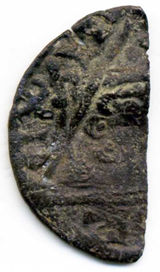 Bill’s ancient coin discoveries – cut half coins gallery Bill Wyman